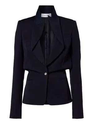 Alexander McQueen Single-breasted Wool Blazer - Blue