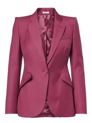 Alexander McQueen Wool Blazer - Pink