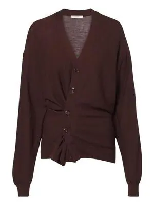 LEMAIRE Wool-Blend Cardigan Brown