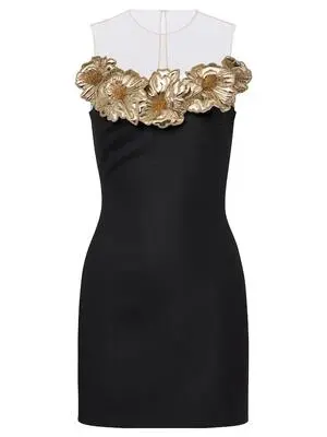 DAVID KOMA David Koma Embellished Floral-Appliqué Mini Dress