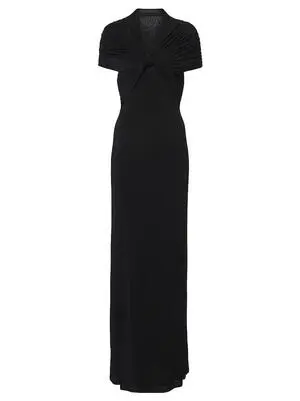 Tove Rama Gathered Maxi Dress - Black
