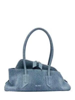 Attico La Passeggiata Denim Shoulder Bag - Blue