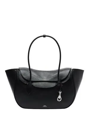 Polo Ralph Lauren Blaze Leather Shoulder Bag - Black