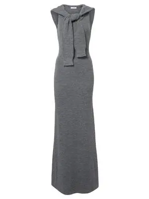 AYA MUSE Knitted Maxi Dress - Grey