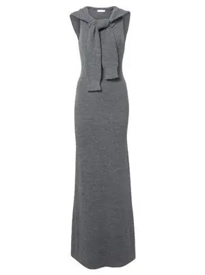 AYA MUSE Knitted Maxi Dress - Grey