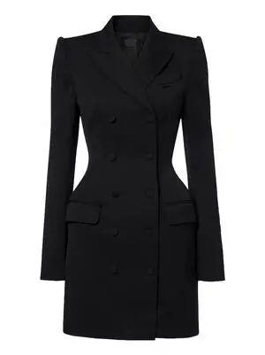 MUGLER Wool Blazer Dress - Black