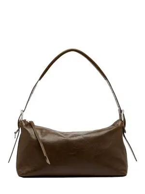 LEMAIRE Small Belted Shoulder Bag - Brown