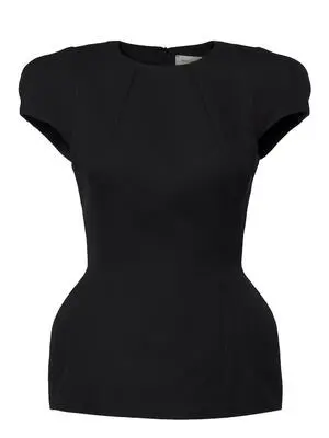 MAGDA BUTRYM Padded Silk And Cashmere Top