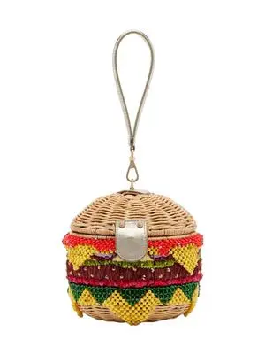 Judith Leiber Cheeseburger Embellished Clutch - Multicoloured