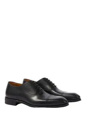 Magnanni Madison Leather Oxford Shoes - Black