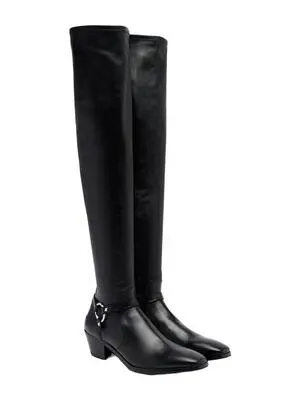 TOM FORD Leather Over-the-knee Boots - Black
