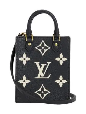 FWRD RENEW Louis Vuitton Empreinte Monogram Giant Petit Sac Plat Tote Bag - Black