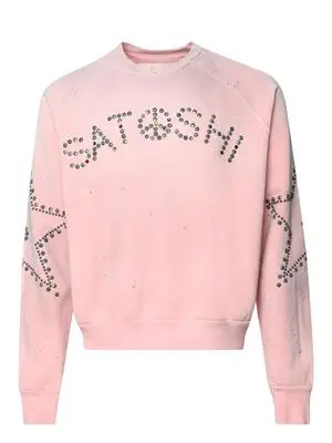 SATOSHI NAKAMOTO Star Studded Crewneck Dusty - Pink