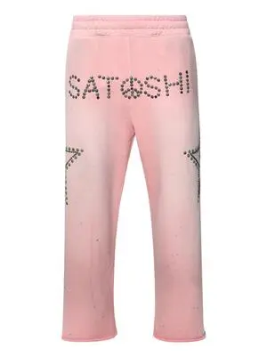 SATOSHI NAKAMOTO Star Studded Sweatpant Dusty - Pink