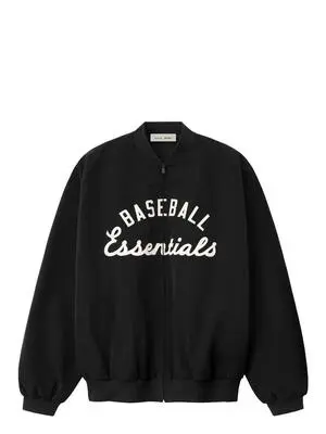 Fear Of God Mlb Full Zip Bomber Jacket - Black