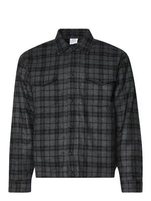 Vetements Padded Flannel Shirt Check - Grey