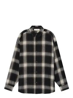 FEAR OF GOD Button Up Shirt Iron Grey Plaid