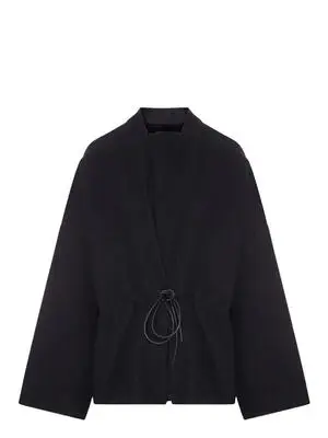 Rick Owens Sail Jacket With Drawstring Closure - Black