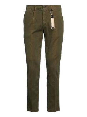 MANUEL RITZ Pants Military Size Cotton, Elastane - Green