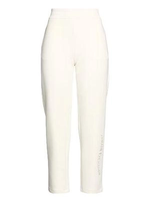 Armani Exchange Light Track Pants With Logo Embellishment - Ivory