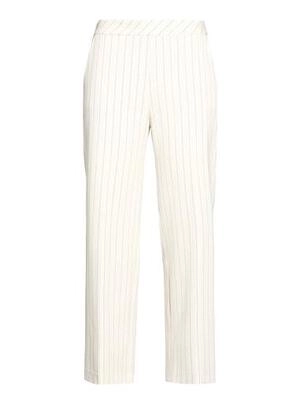 MARIA BELLENTANI MARIA BELLENTANI Viscose Blend Striped Wide-Leg Trousers