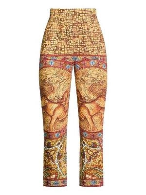 Dolce & Gabbana Pants Size Viscose - Yellow