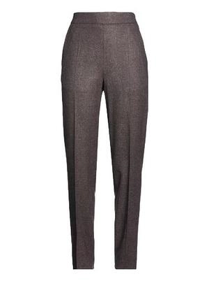 Agnona Wool Blend Tweed Tapered Trousers - Brown