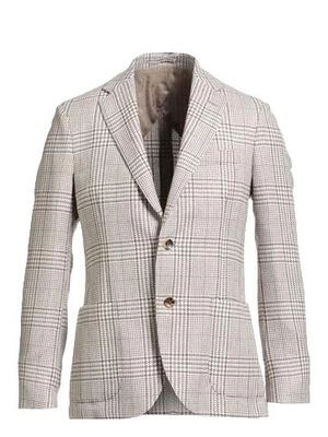 LARDINI Blazer Taupe Size Wool, Alpaca Wool, Silk - Grey