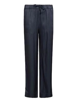 MOORER Cotton Silk Pajama Pants - Blue