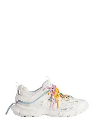 Balenciaga Track Trail Lace Up Sneakers - White
