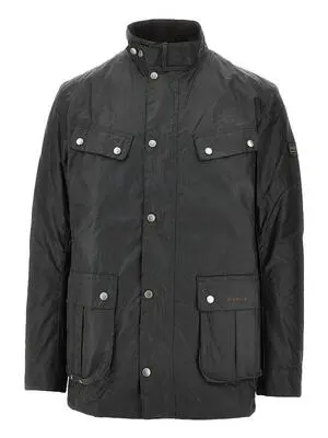 BARBOUR INTERNATIONAL Duke Waxed Cotton Jacket - Black
