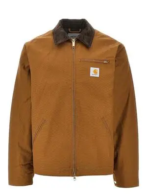 Carhartt Work In Progress CARHARTT WIP Detroit Jacket With Corduroy Collar Brown
