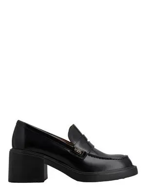 TOD`S Loafer Thick Heel "gomma" T. 060 - Black
