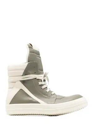 Rick Owens Trainers Leather Sneakers "geobasket - Gray