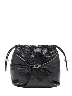 DIESEL® Bag Leather "scrunch-d Bucket - Black