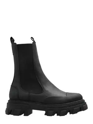GANNI Thick Sole Chelsea Boots - Black