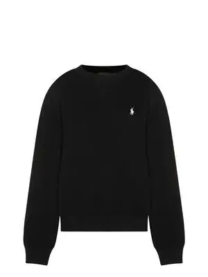 Polo Ralph Lauren Knit Sweatshirt With Logo - Black