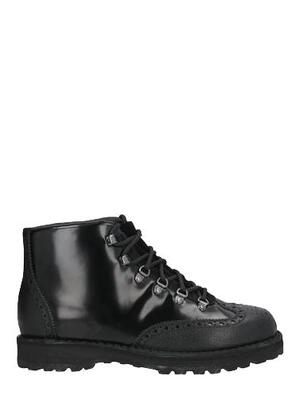 Diemme Leather Lace-up Ankle Boots - Black