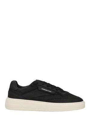 COPENHAGEN  Low-top Leather And Textile Sneakers - Black
