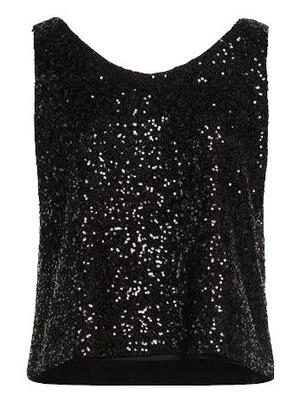 MANILA GRACE Top Size Polyester, Elastane - Black