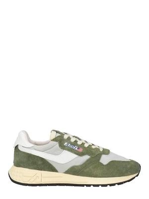 AUTRY Low-top Suede And Textile Sneakers - Green