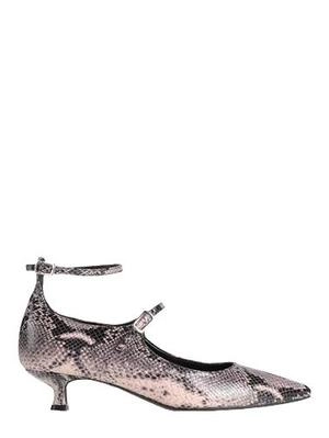 NILA & NILA NILA & NILA Mary Jane Pumps With Snakeskin Print And Ankle Strap