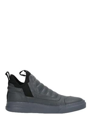 BRUNO BORDESE Leather High-top Sneakers - Grey