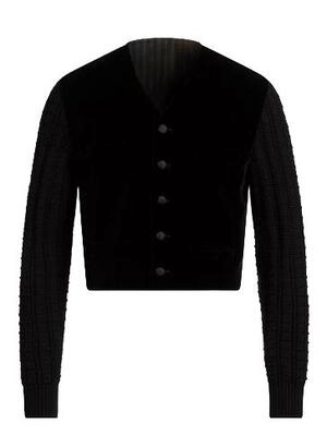 Dolce & Gabbana Velvet And Knit Jacket - Black