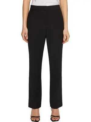 Elie Tahari Sylvie High Waist Straight Leg Pants - Noir