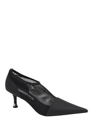 Alexander Wang Fei Mesh Pointed Toe Bootie - Black
