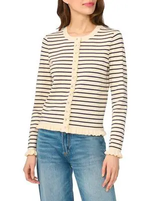 CECE DUPRAZ Ruffle Cardigan - Angora