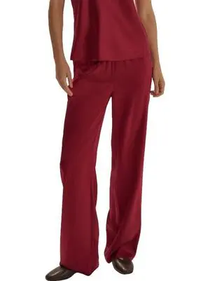 FAVORITE DAUGHTER Favorite Daughter The Everything Silk Blend Pants Cranberry