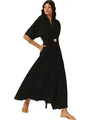 EXQUISE Samara Maxi Dress - Black