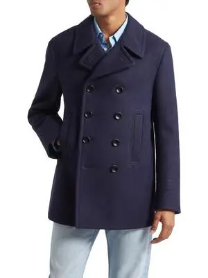 TOM FORD Soft Wool Felt Peacoat - Ucc Navy